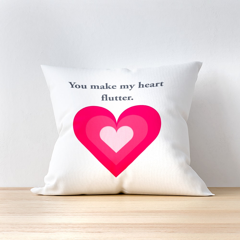Order Online Heart Flutter Cushion | Joymygift